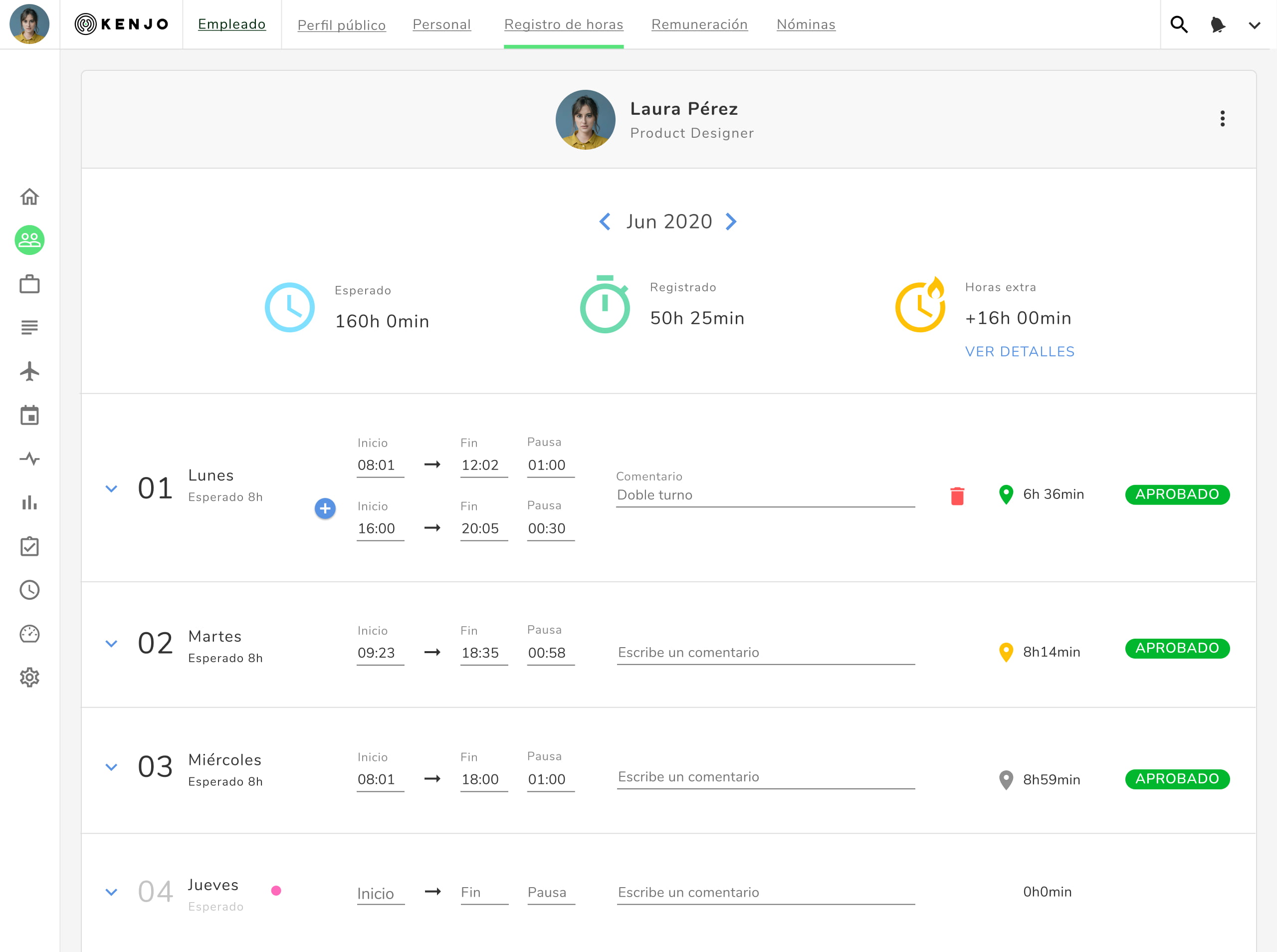Plantilla base de datos de empleados en Excel